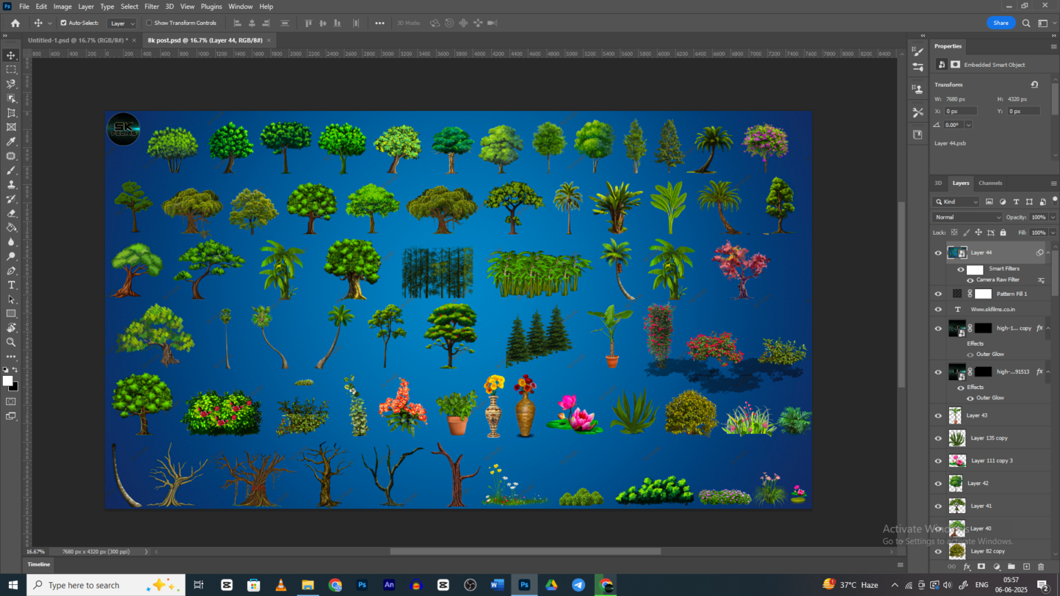70 PSD Tree Set – PSD Files - SK Animation